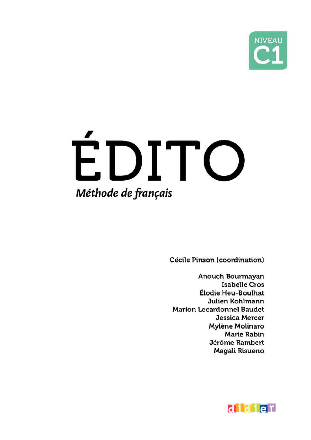 Édito C1 - Nivel C1 - Enseñanza y Aprendizaje de la Lengua Francesa en ...