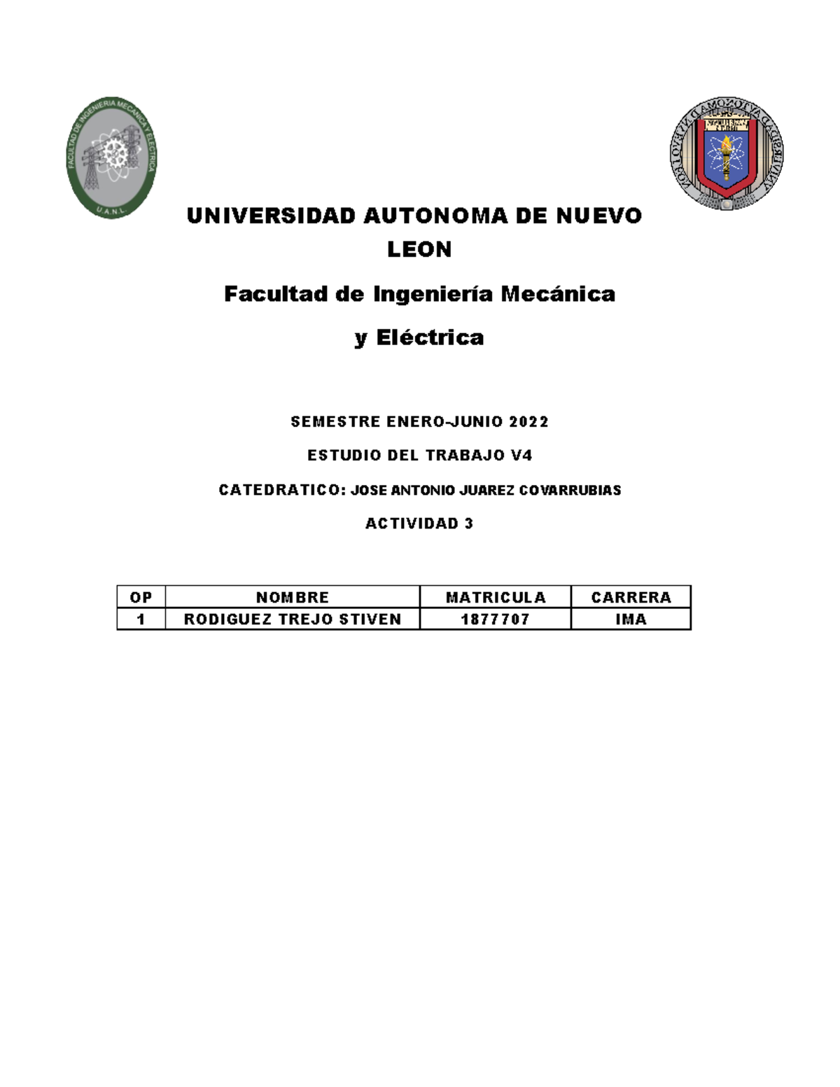 Actividad 3 ET - Resumen - UNIVERSIDAD AUTONOMA DE NUEVO LEON Facultad de IngenierÌa Mec·nica y ...