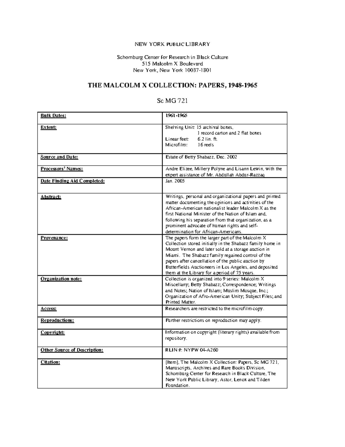 Malcolm x - Lecture notes 1 - HDS 3260 - Harvard - Studocu