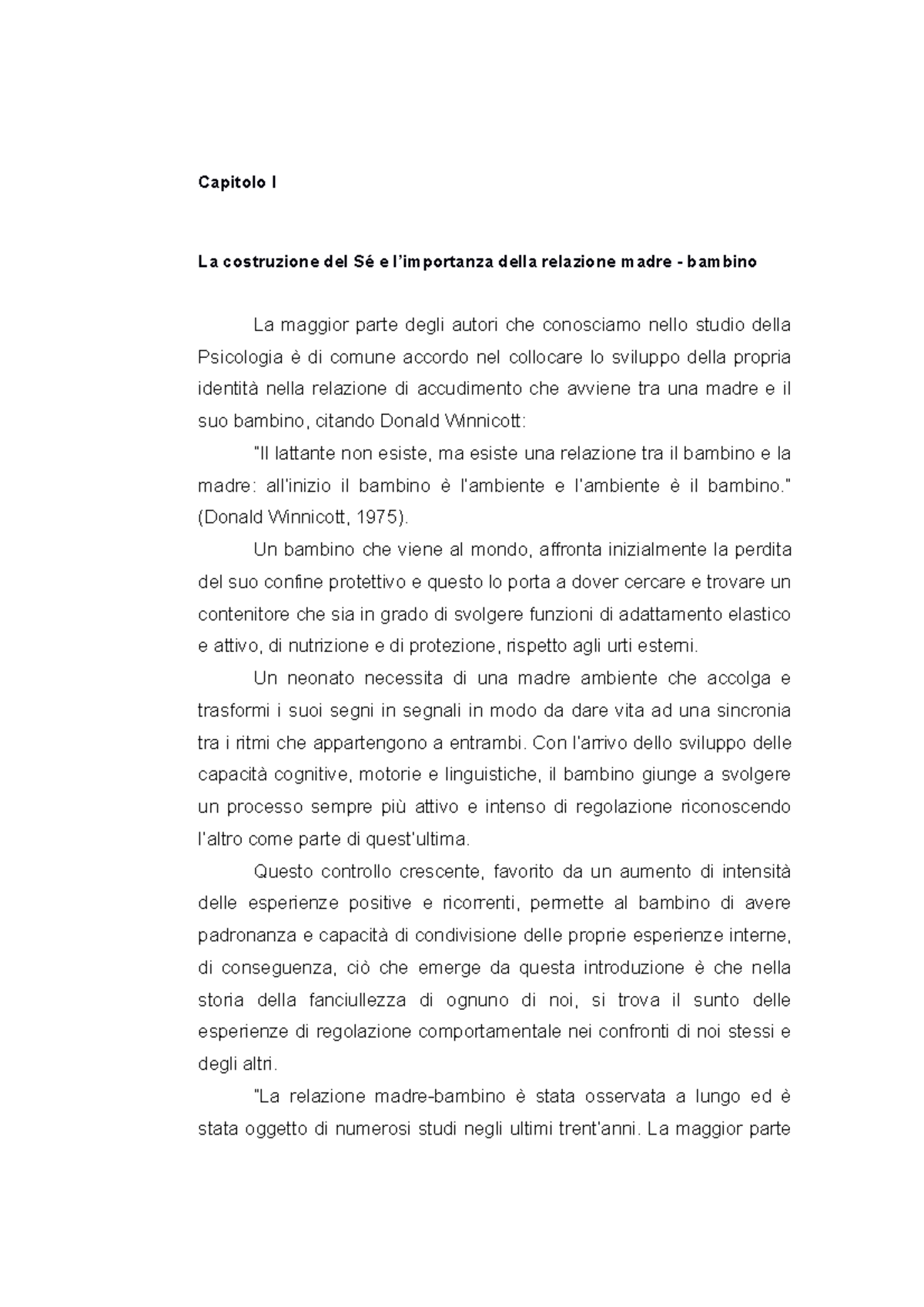 Tesi di laurea sui Disturbi di personalità - Capitolo I La costruzione ...