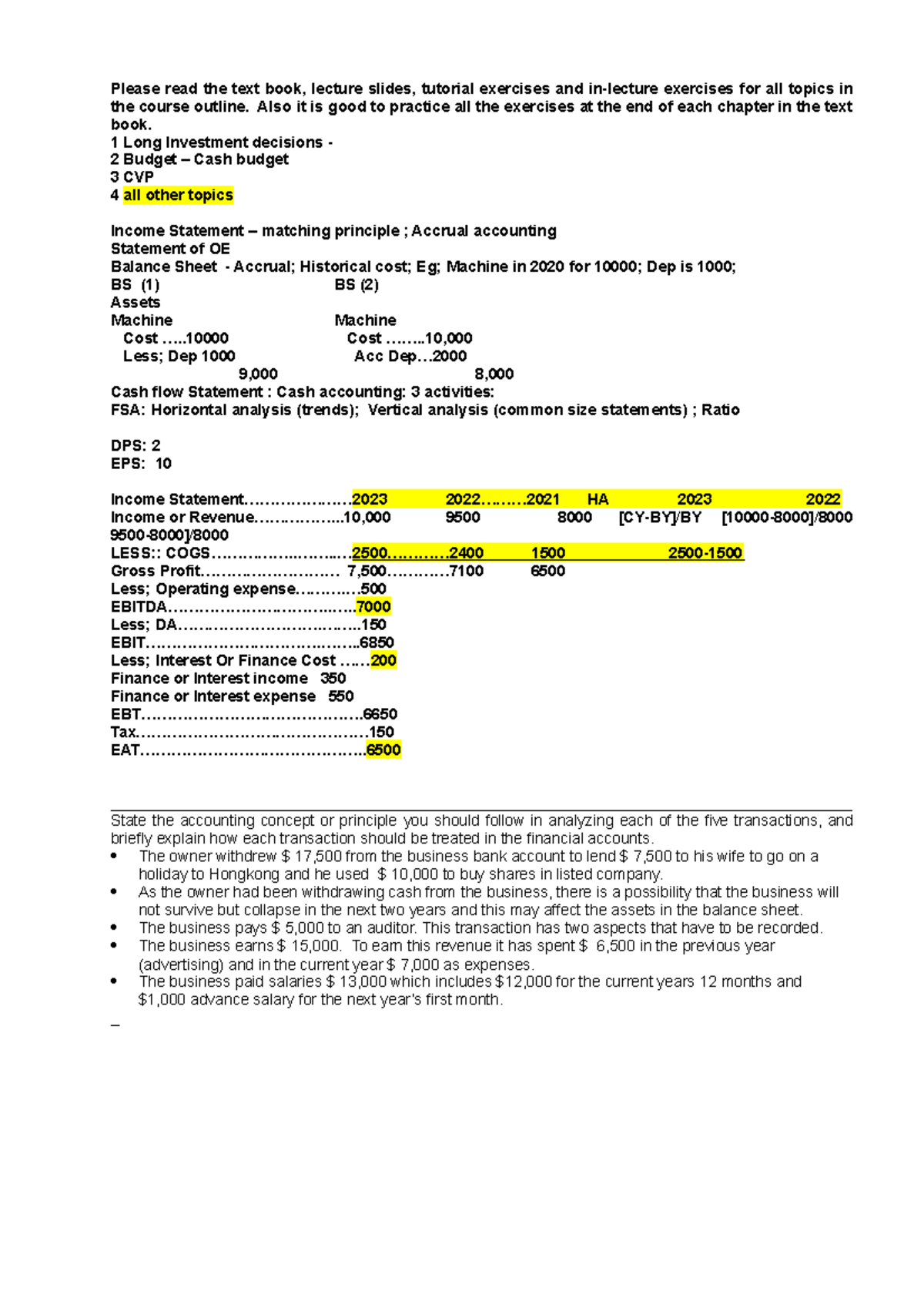 Revision Questions answers - Please read the text book, lecture slides ...