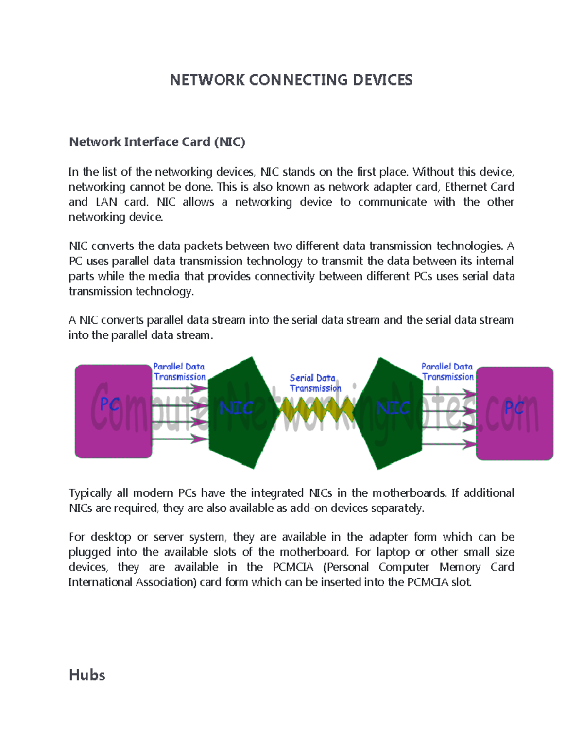 Network Connecting Devices - NETWORK CONNECTING DEVICES Network ...
