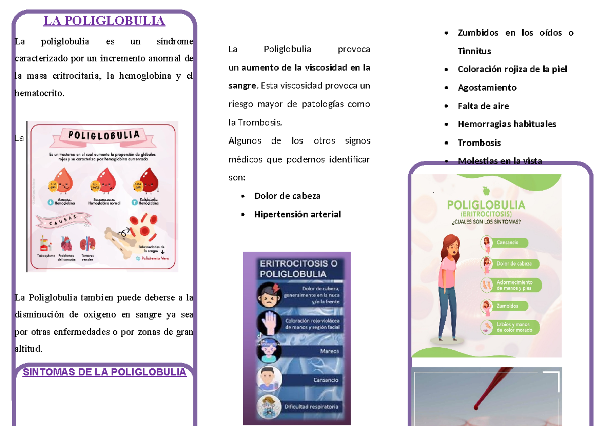 383850486-Triptico-Anemia - LA POLIGLOBULIA La poliglobulia es un ...