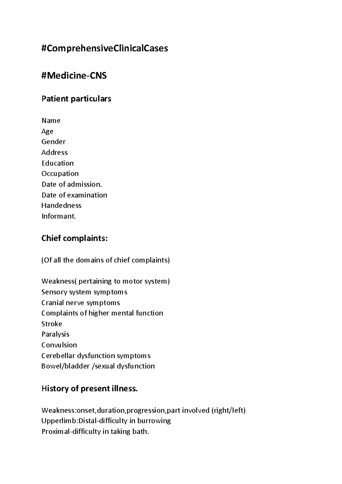 Medicine-CNS - Practical format - #ComprehensiveClinicalCases #Medicine ...