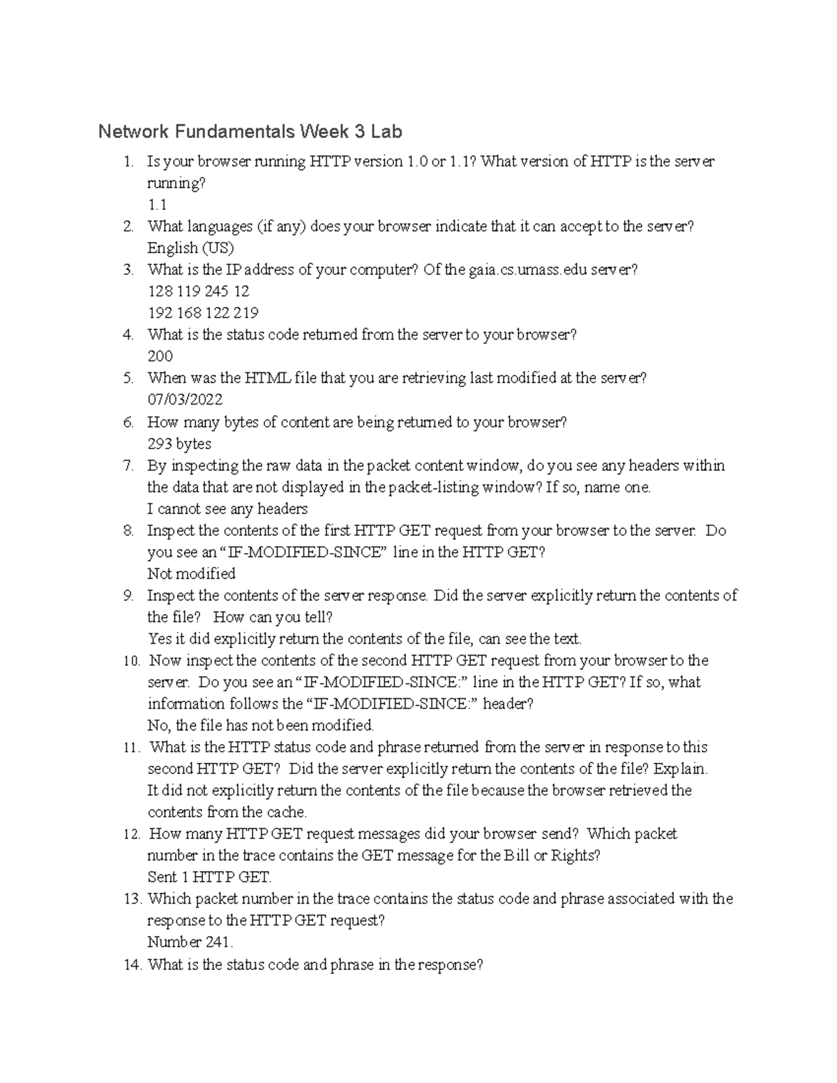Network Fundamentals Week 3 Lab - What languages (if any) does your ...