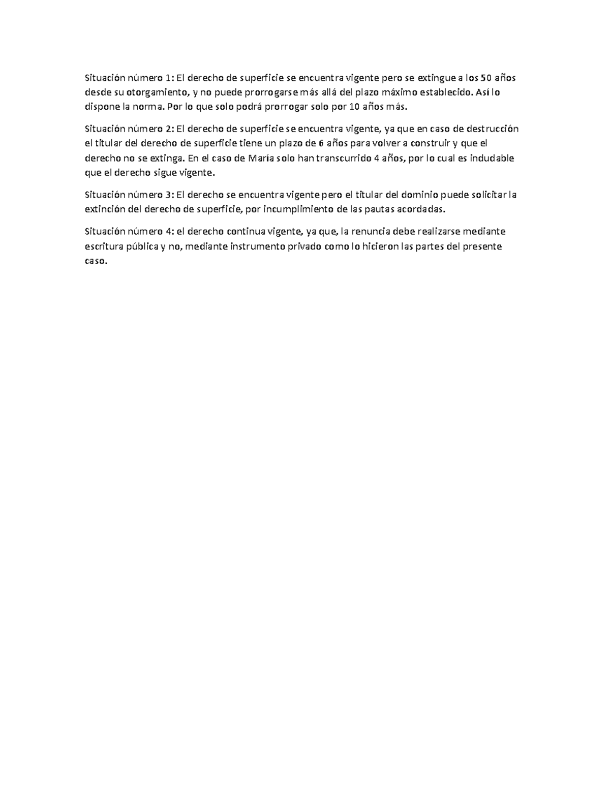 Tarea Módulo 4 Situación Número 1 El Derecho De Superficie Se