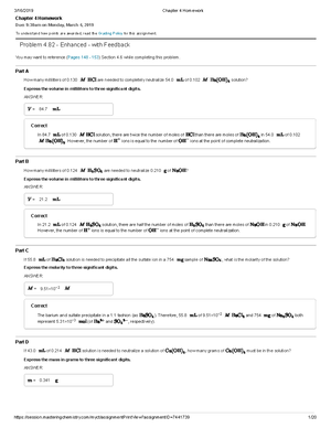 Chapter 4 Homework - Chapter 4 Homework Due: 9:30am on Monday, March 4 ...
