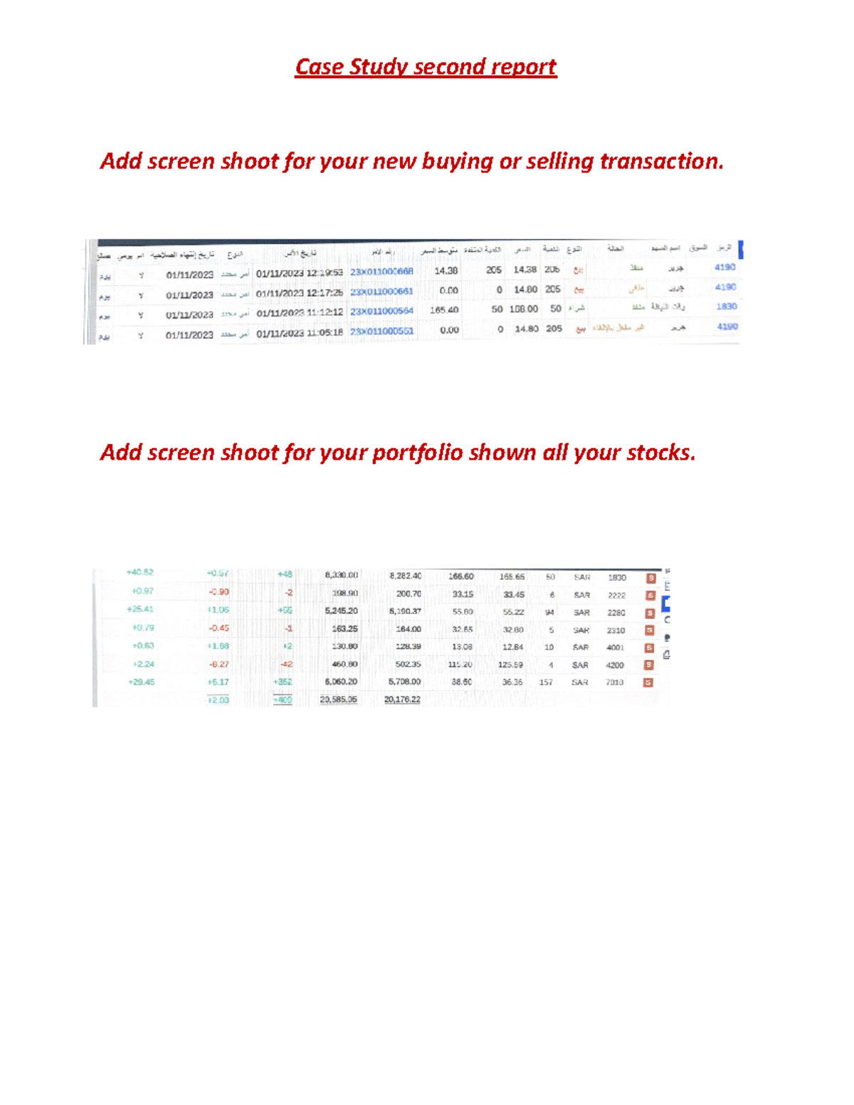 Case Study second report-Task3 - Add screen shoot for your new buying ...