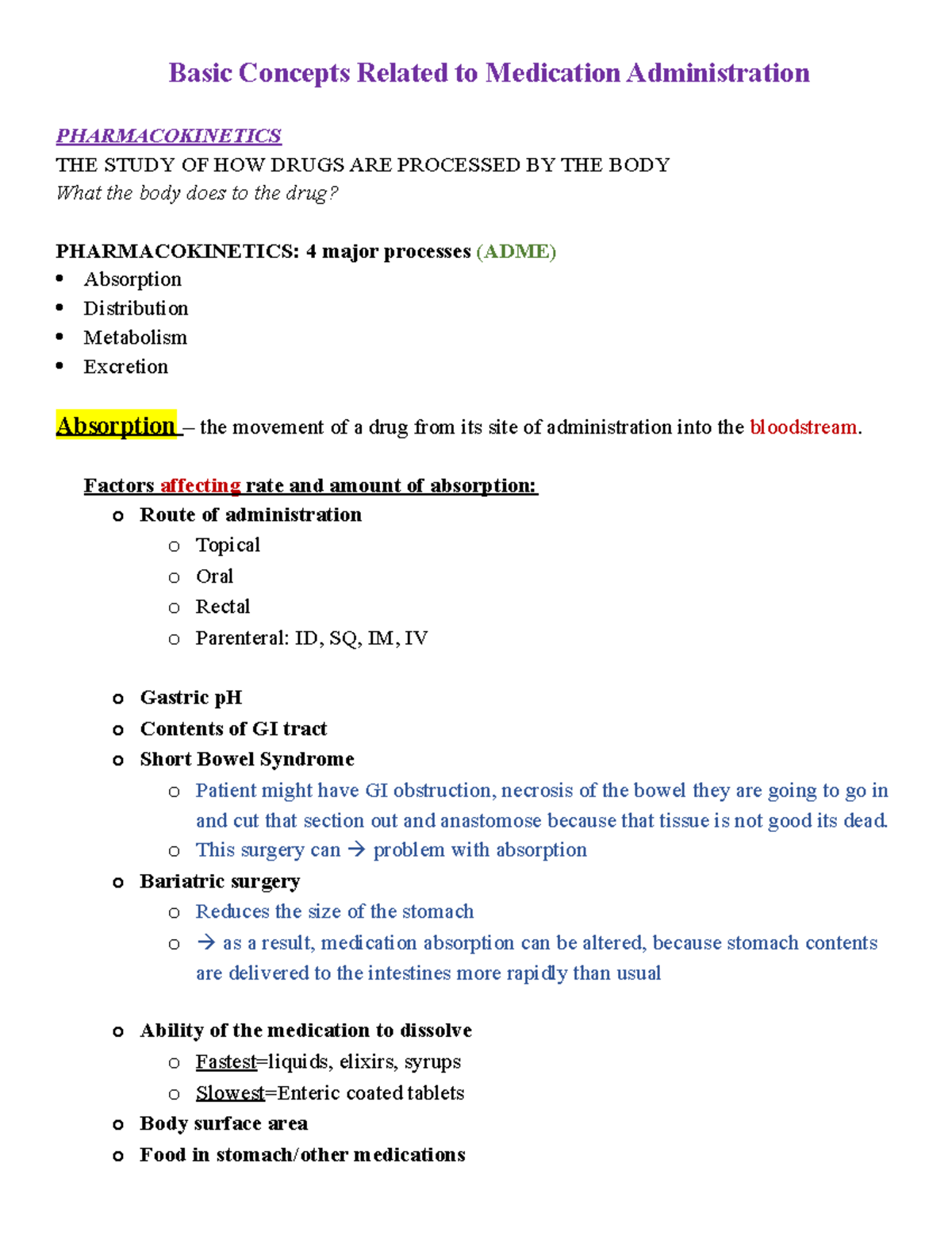 2 Basic Concepts Related TO Medication Administration - Basic Concepts ...