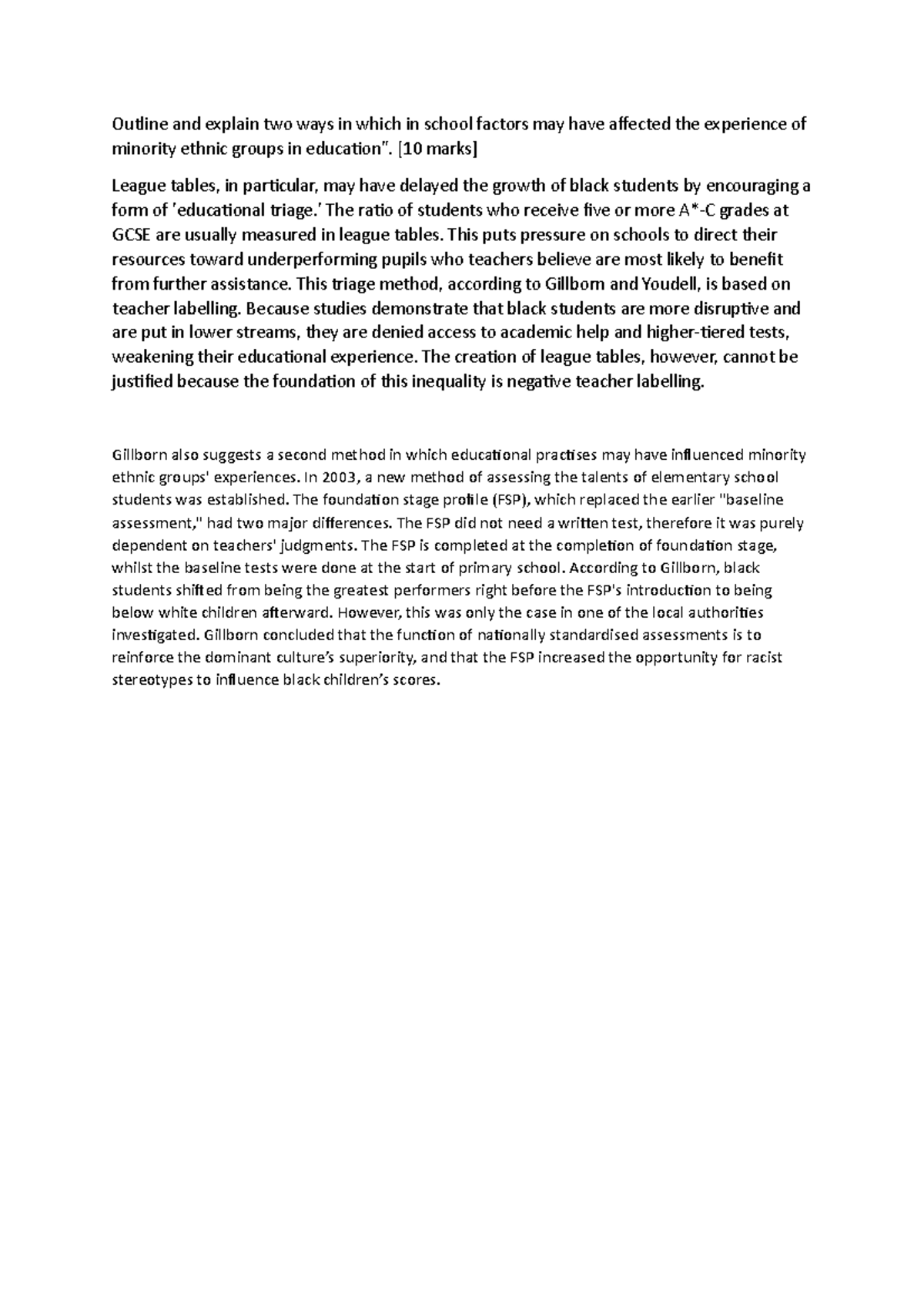 Outline and explain skl factors - Outline and explain two ways in which ...