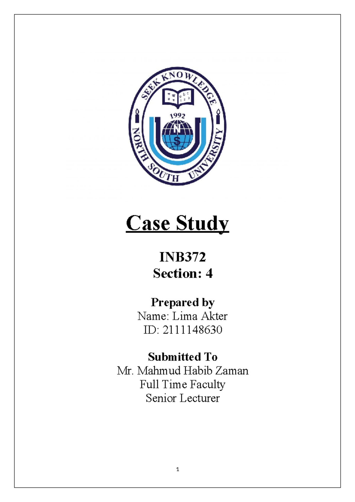 INB Case Study - its very helpful - International Business - Case Study ...