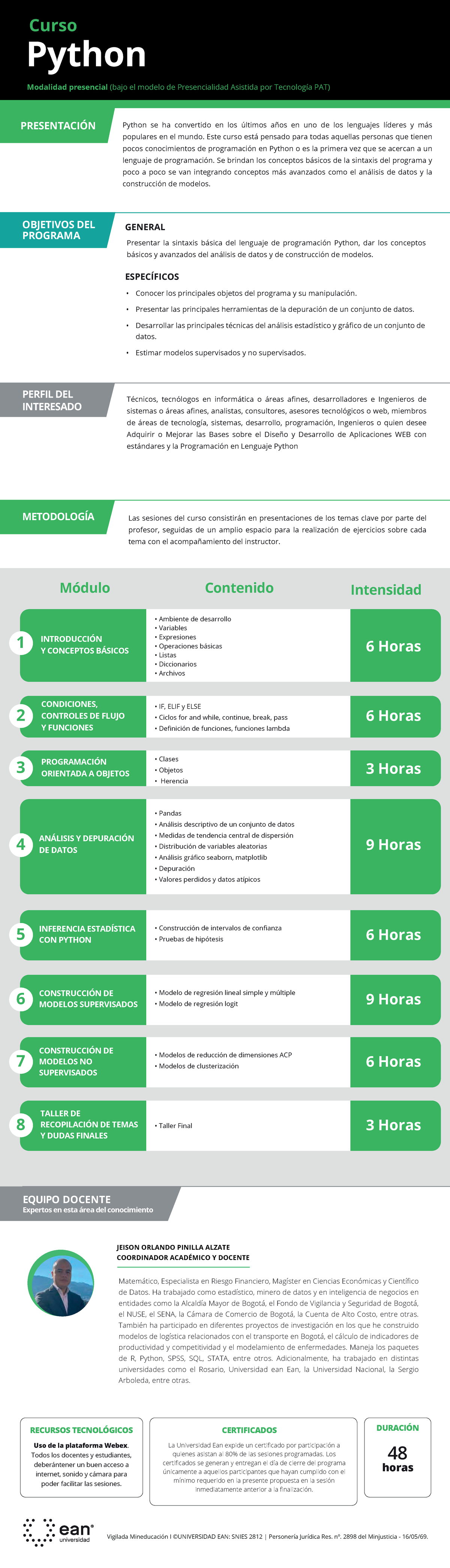 Curso-en-python - Si pythgon lo mejor - PRESENTACIÓN OBJETIVOS DEL ...