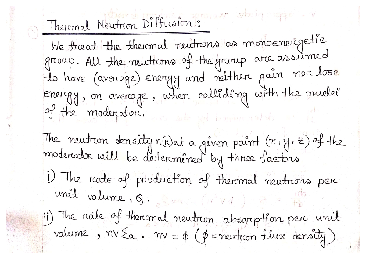 NSE 201 - Lecture note - Nuclear Transport and Reactor Physics - Studocu
