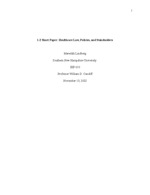 7-2 Project Preparation - James Dockins November 3, 2023 Stakeholder ...