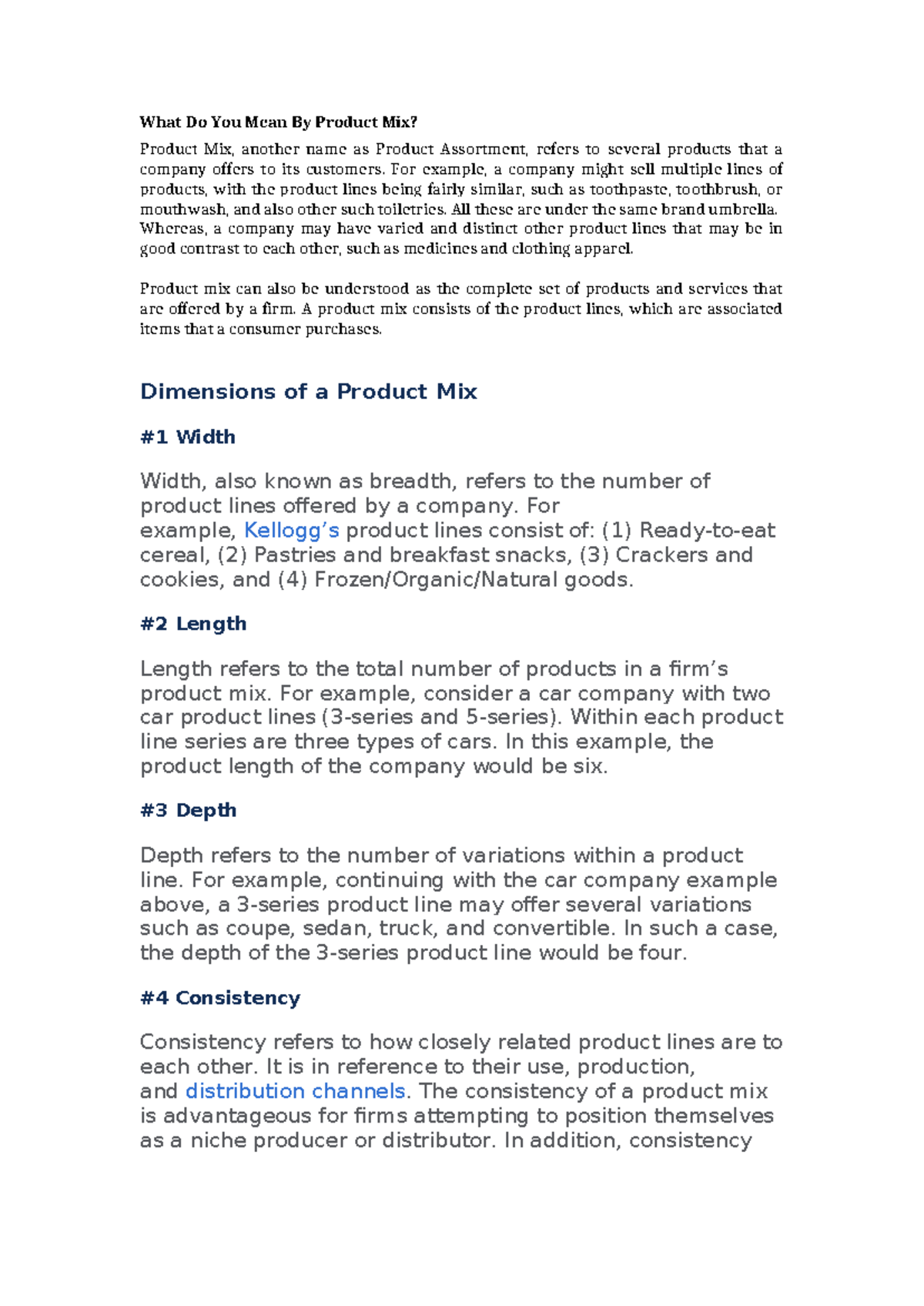 Product Mix - What Do You Mean By Product Mix? Product Mix, another ...