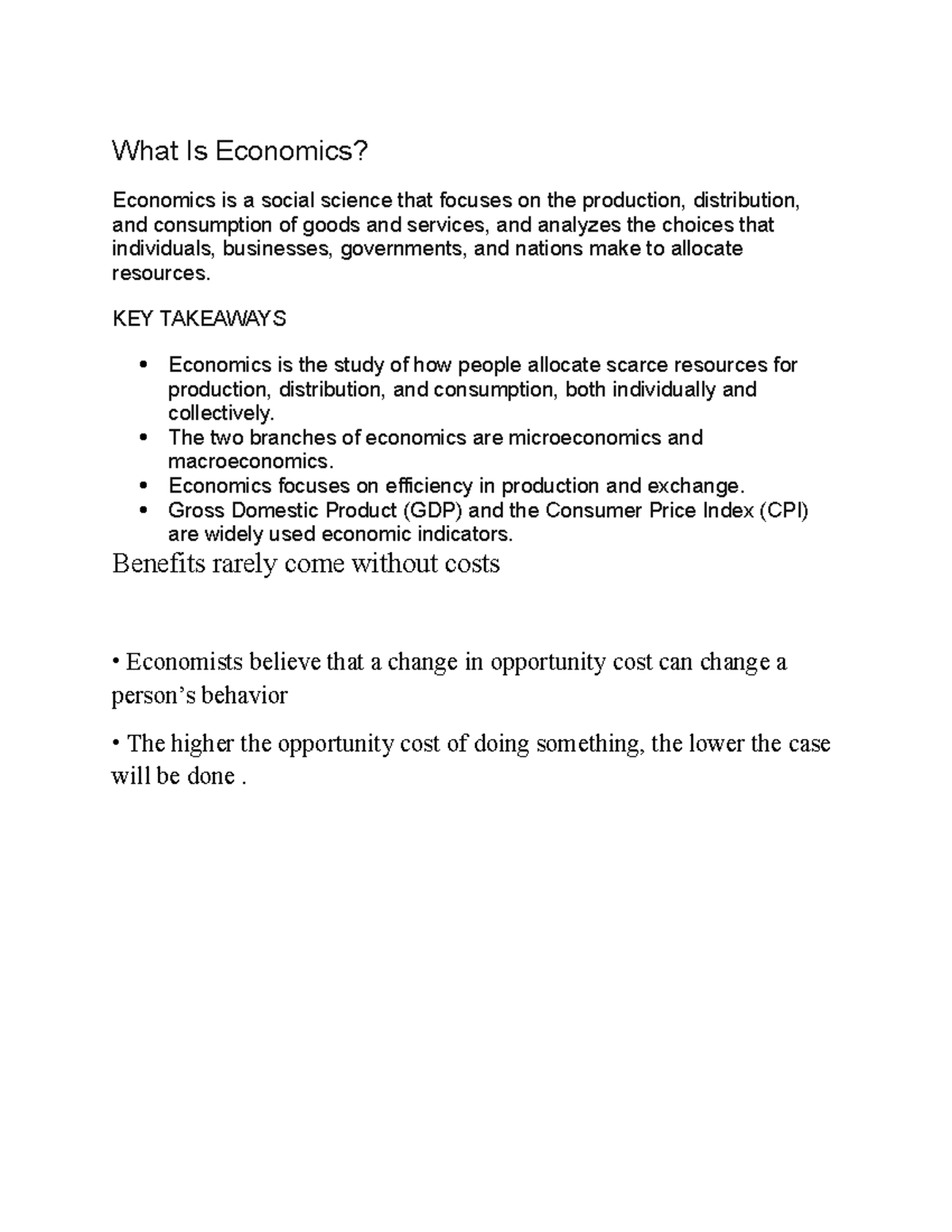 What Is Economics - Very easy. - What Is Economics? Economics is a ...