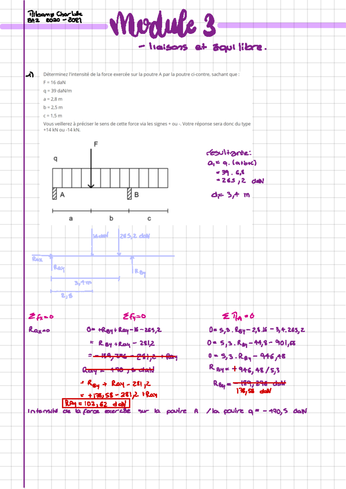 Structure 1- Module 3 Tests blancs - ULB - Studocu