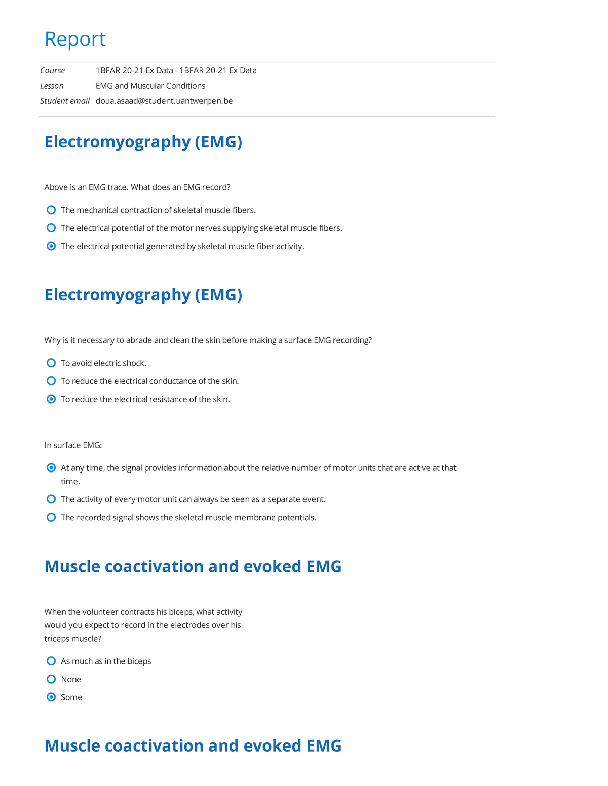 EMG and Muscular Conditions report - Report Course 1BFAR 20-21 Ex Data ...