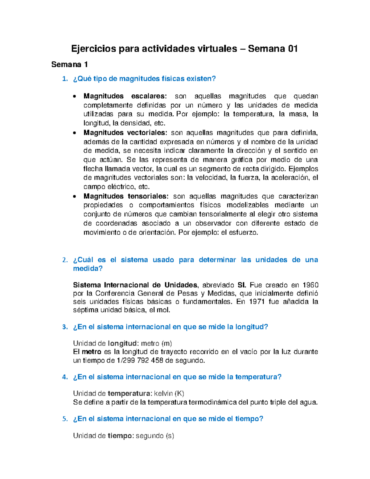 U1 S1 Ejercicios para actividades virtuales - Ejercicios para ...