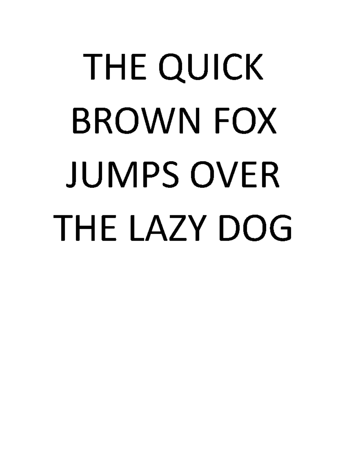 THE Quick Brown FOX Jumps OVER THE LAZY DOG - Teaching English in the ...