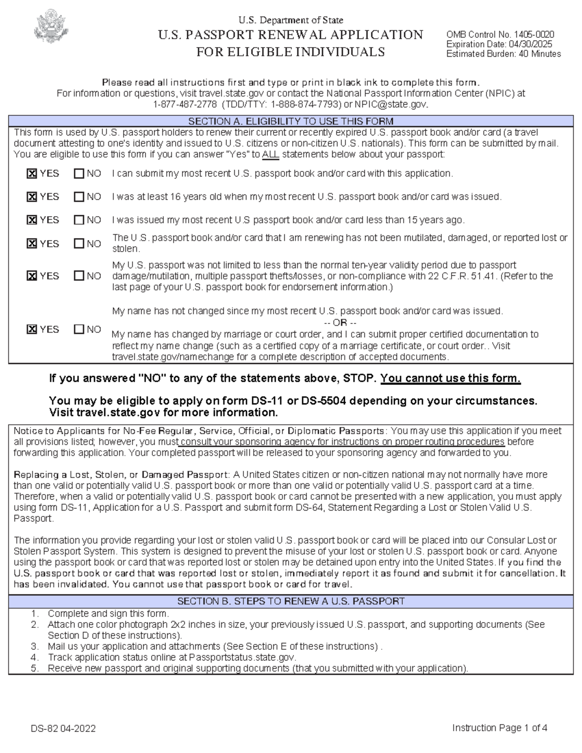 DS82 Complete - heafgqibvabeviewrvjanoerghueasnvguowe - U. PASSPORT ...