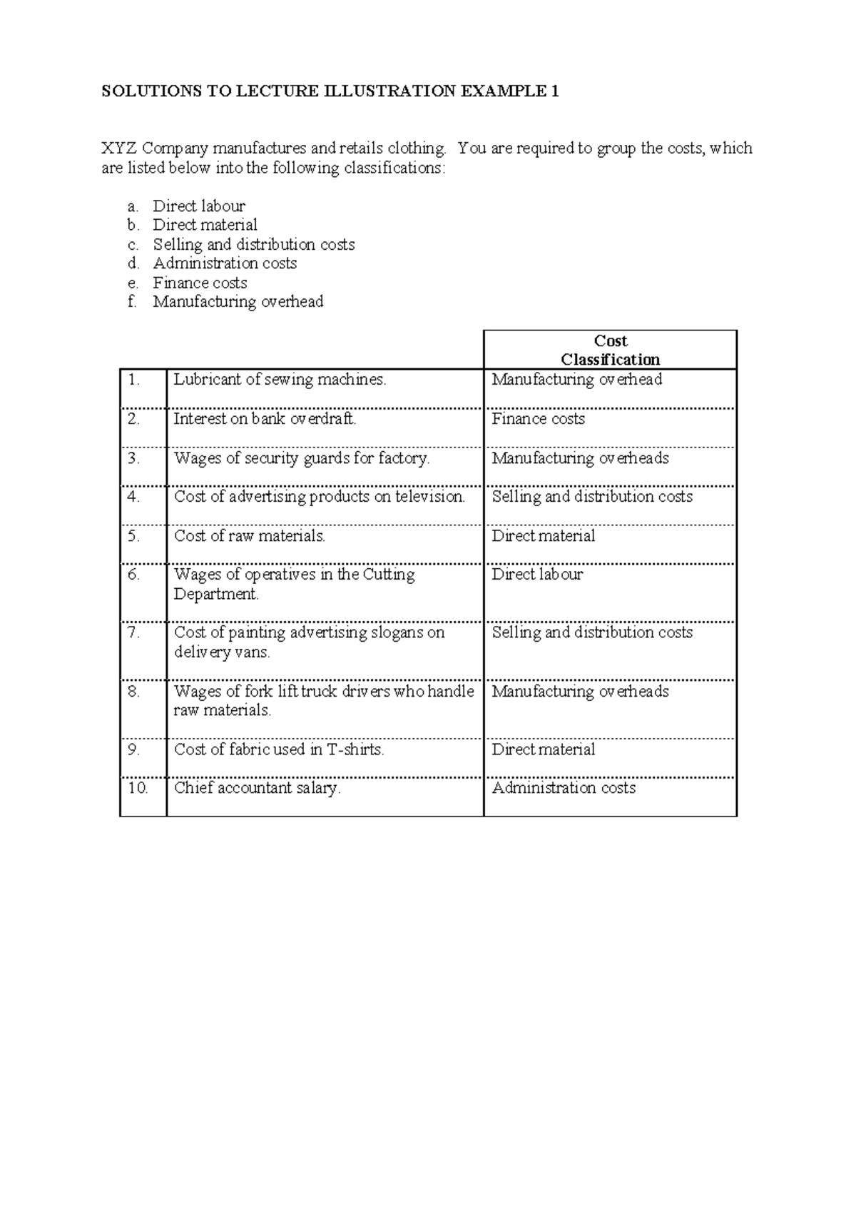Week2 Lecture question example answer - SOLUTIONS TO LECTURE ...
