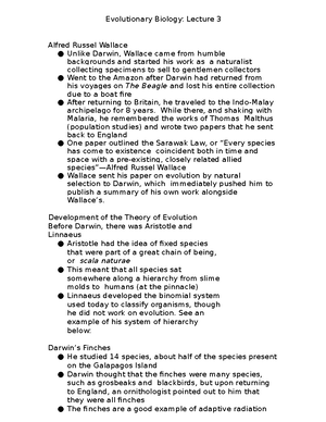 Evolutionary Biology Ch3 3 - 3. 1 COMPONENTS OF NATURALSELECTION ...