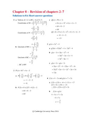 Chapter 10 worked solutions - Chapter 10 – Counting Methods Solutions to Exercise 10A 1 a 8 + 3 ...