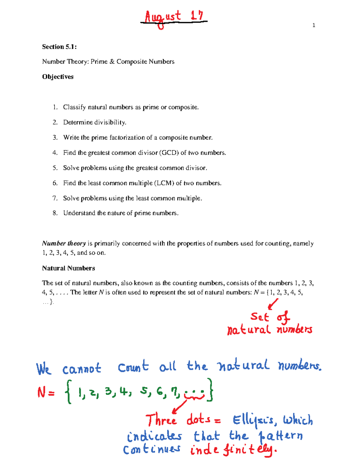 Section 5.1 ICE Solutions - Section 5: Number Theory: Prime & Composite ...
