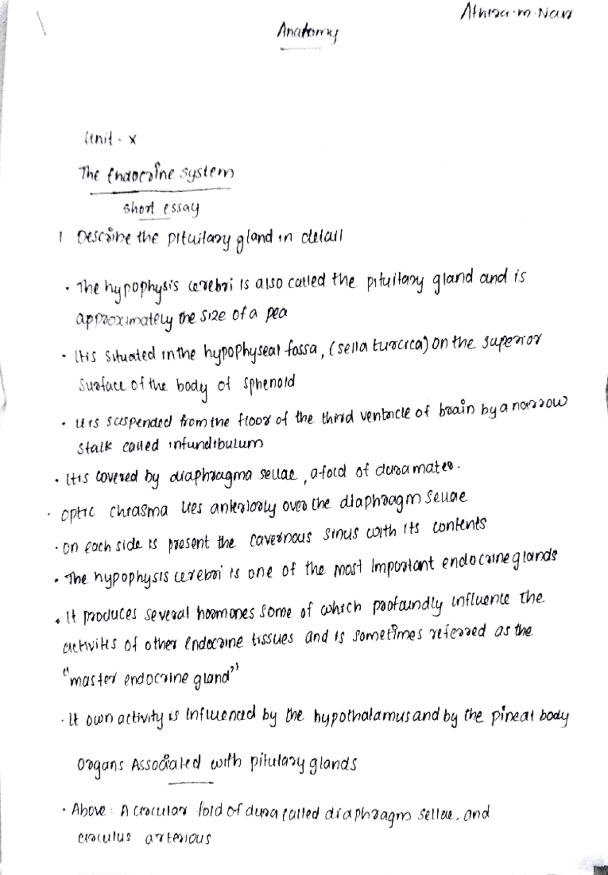 Anatomy- Chapter 10- Endocrine system - Athocn Nan Anaoa tnit x The ...