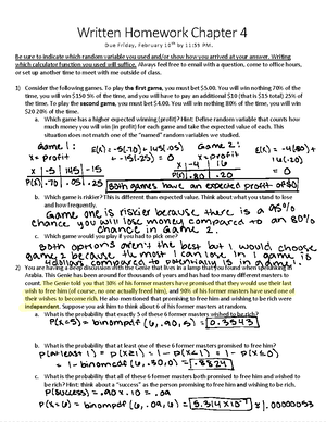 Statistics chapter 5 notes - Chapter 5: Normal Probability ...
