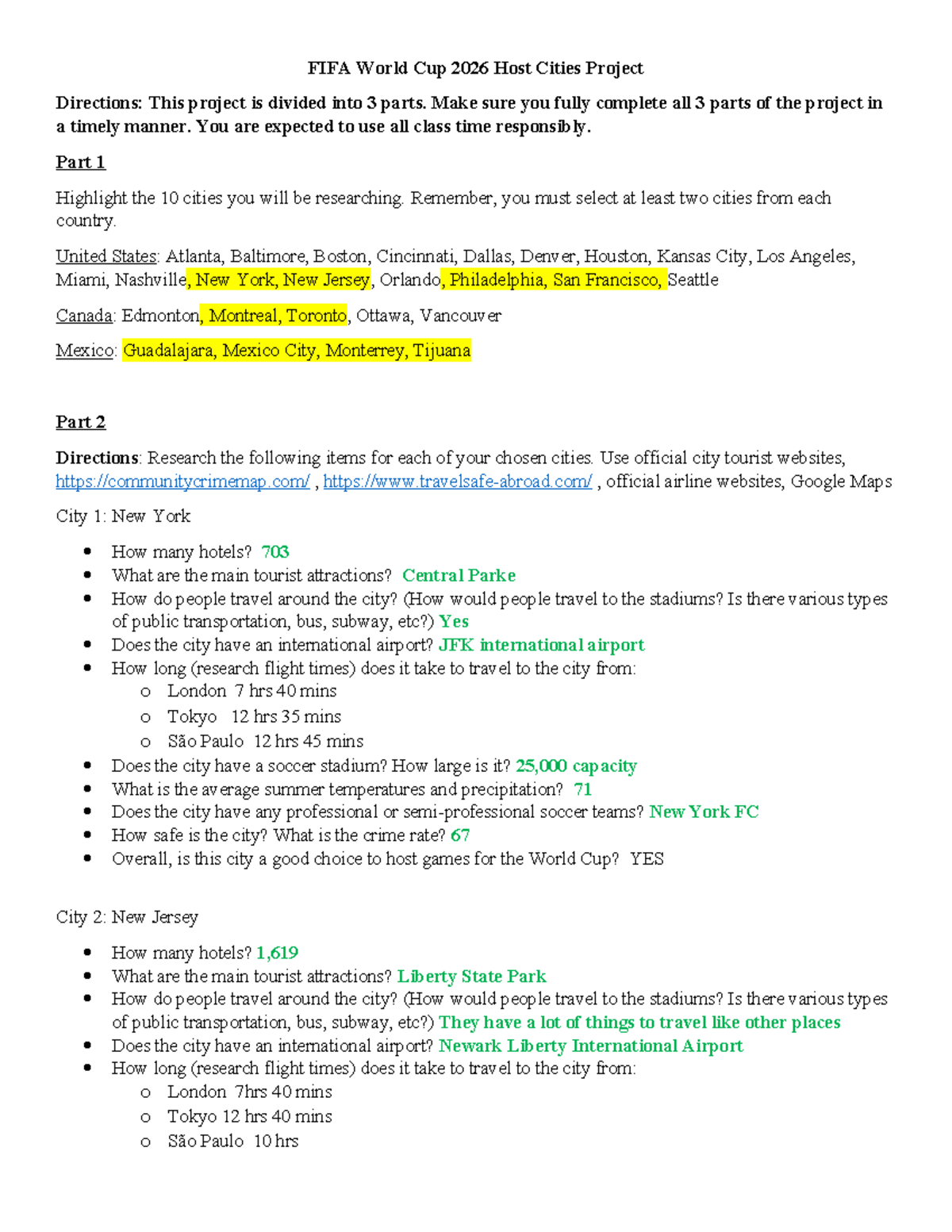 FIFA 2026 Host Cities Project - FIFA World Cup 2026 Host Cities Project ...