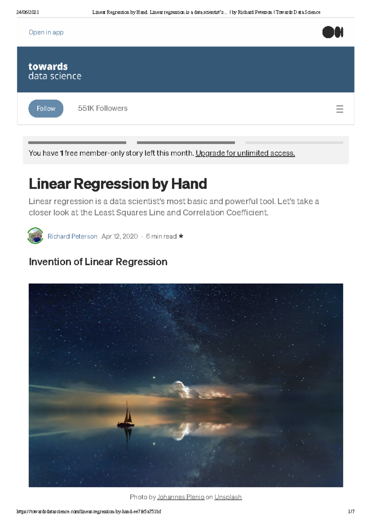Linear Regression by Hand Linear regression is a data scientist s by ...