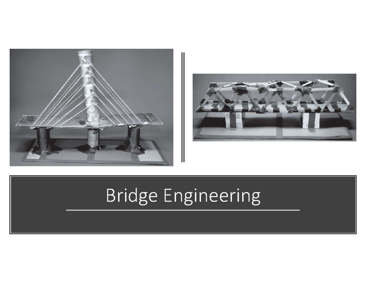 Lec 12 bridge introduction - Bridge Engineering Beam Bridges Arch Bridges Cable stayed Bridges ...