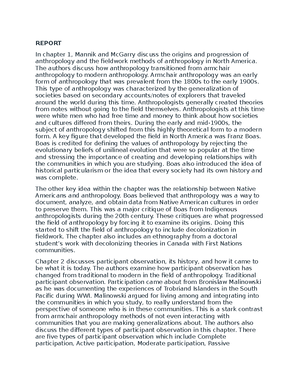 Ethnographic Report 1 Notes - Topic: Belonging in terms of cultivating ...