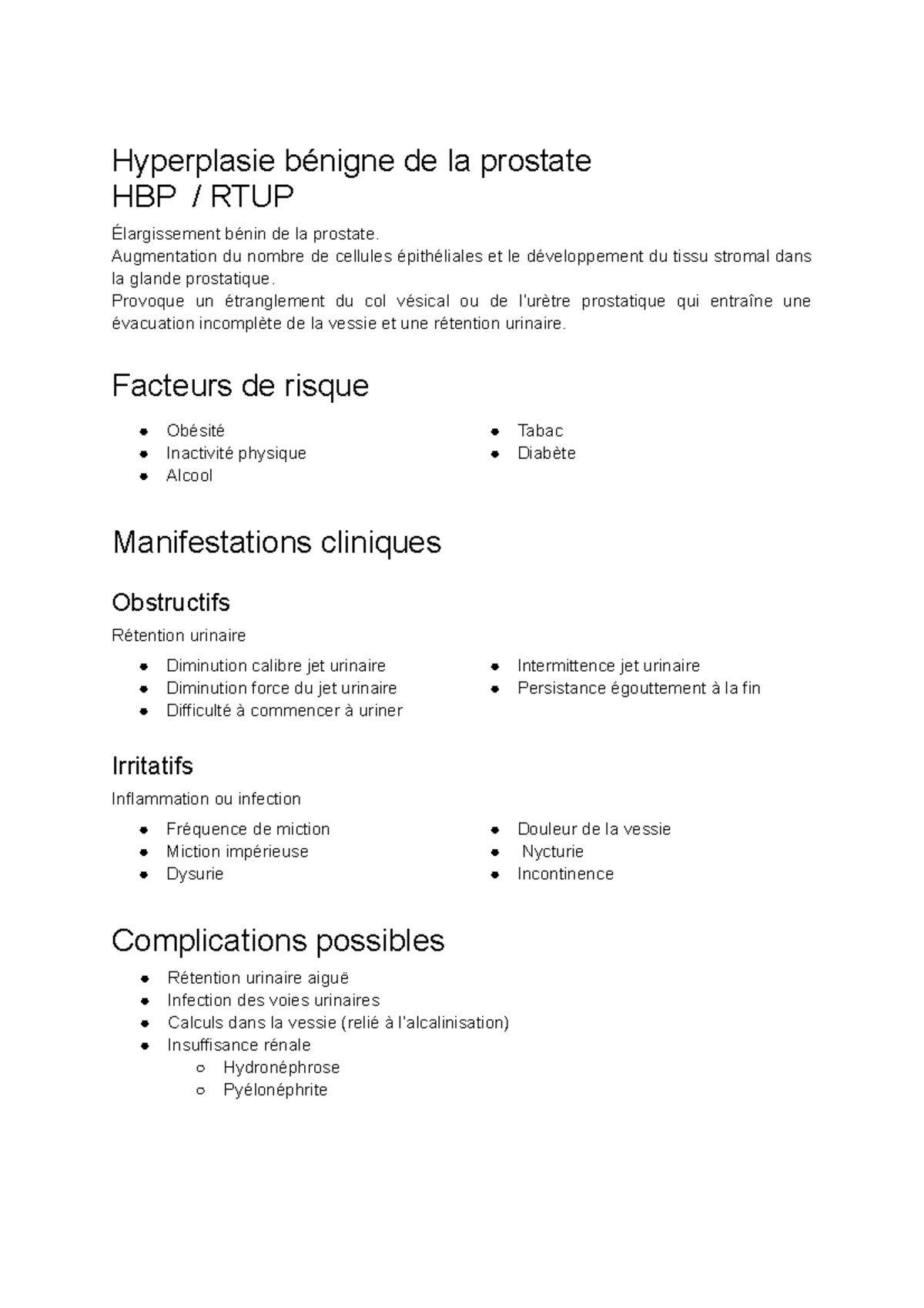 Hyperplasie bénigne de la prostate - Augmentation du nombre de cellules ...