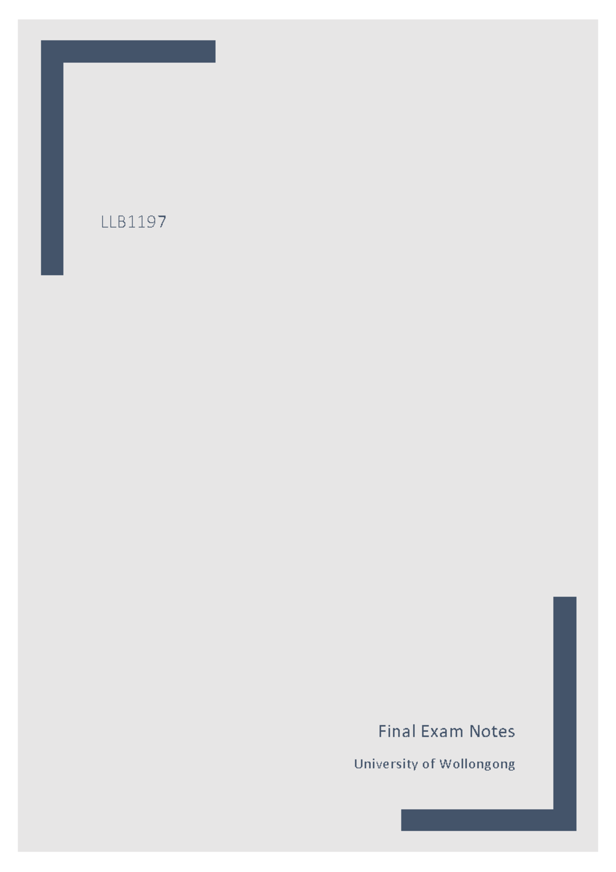 Llb1197 Distinction Notes Llb Final Exam Notes University Of