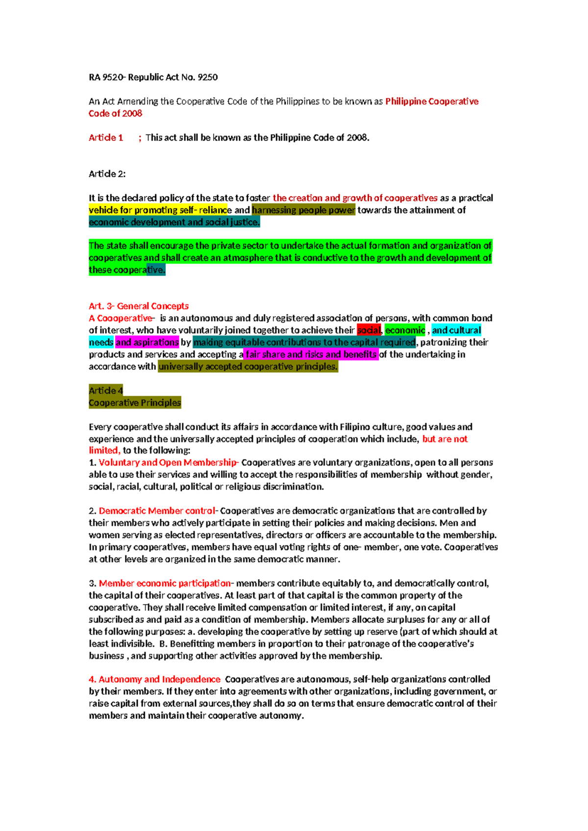 RA 9520 - RA 9520- Republic Act No. 9250 An Act Amending the ...