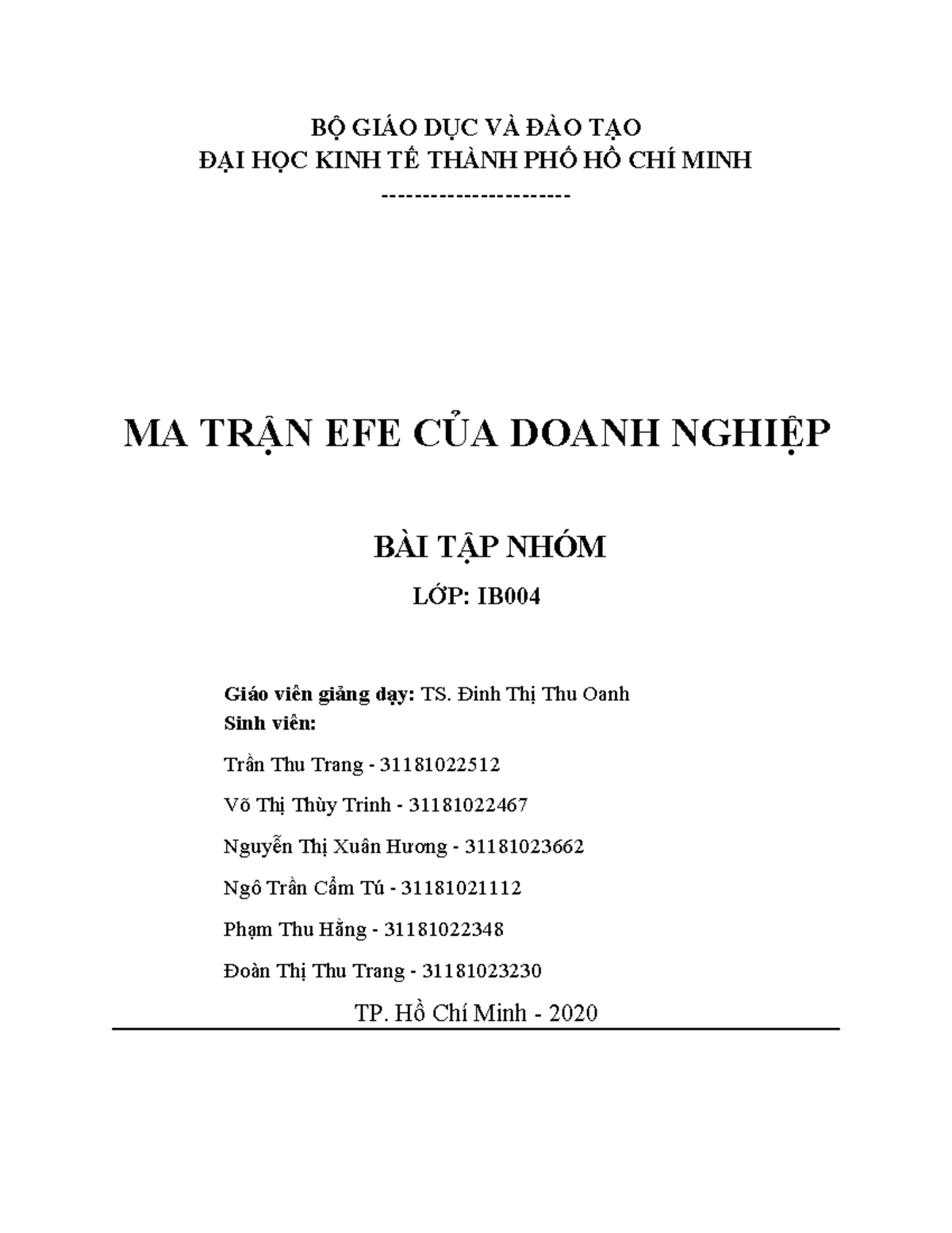 Bai-tap-nhom-ma-tran-efe compress - BỘ GIÁO DỤC VÀ ĐÀO TẠO ĐẠI HỌC KINH ...
