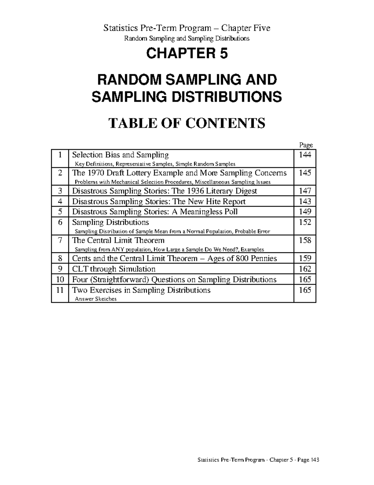 Chapterv 5 - jjkkk - Random Sampling and Sampling Distributions CHAPTER ...