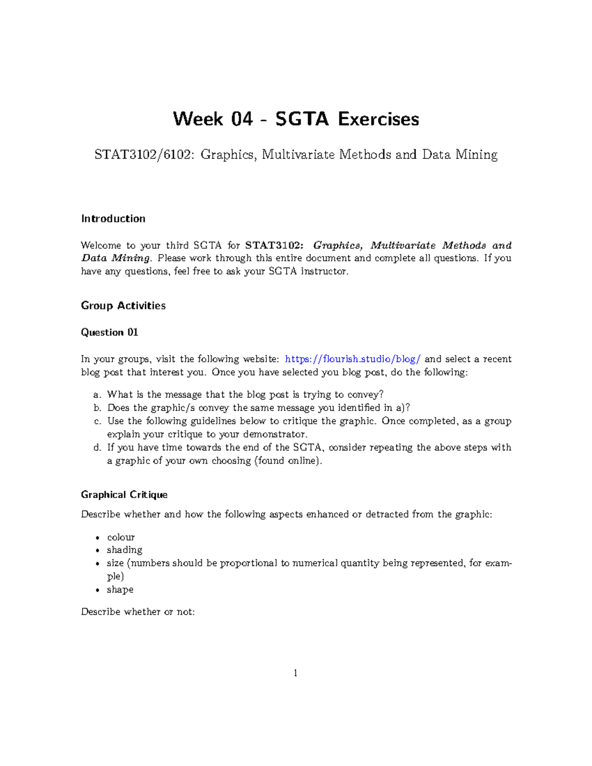 SGTA04-sol - WK 4 - SGTA solutions - Week 04 - SGTA Exercises STAT3102/6102: Graphics ...