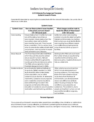 CJ 230 DISCRETION IN CJ MODULE 4 ASSIGNMENT TEMPLATE COMPLETED - CJ 230 Module Four Assignment ...