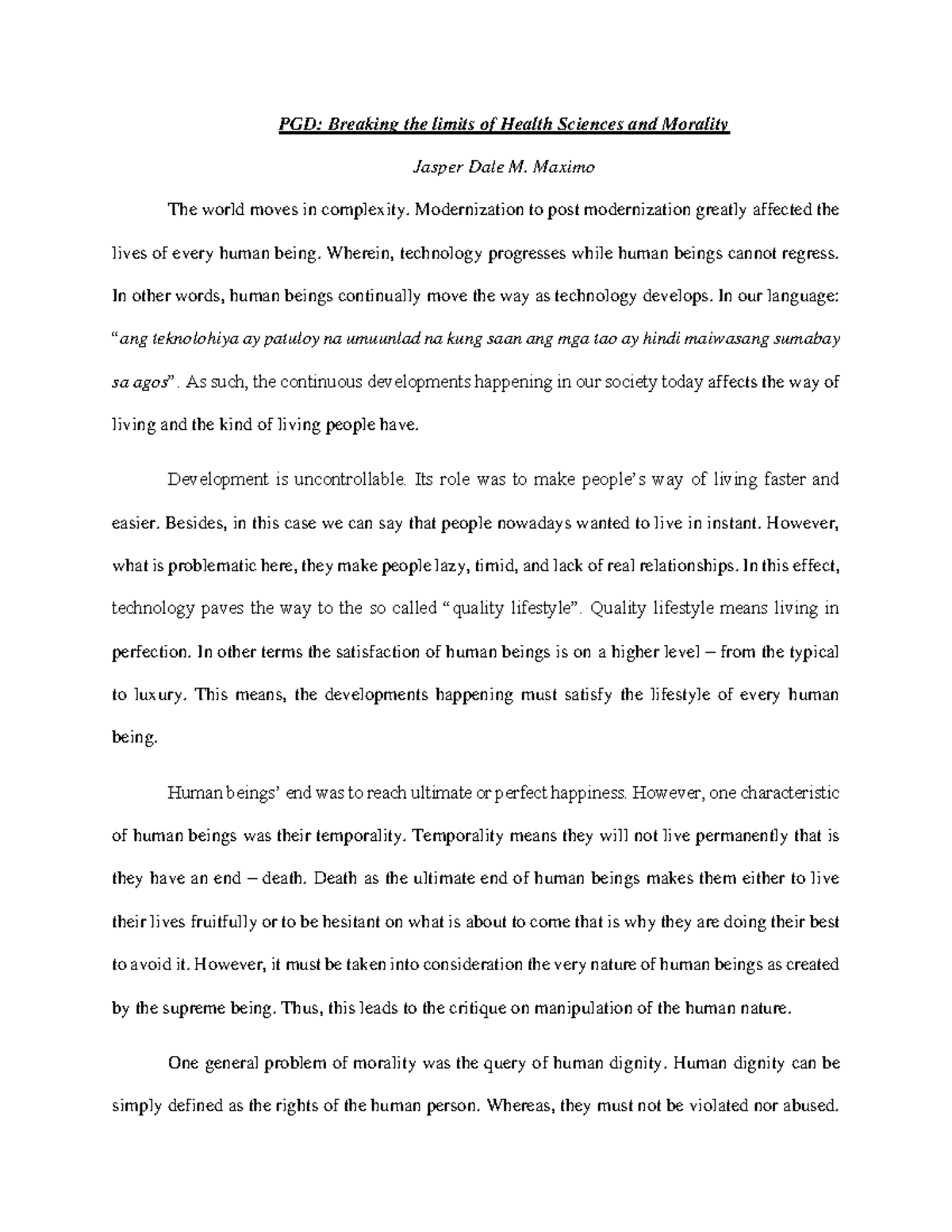 Preimplantation Genetic Diagnosis Ethical Implications - PGD: Breaking ...