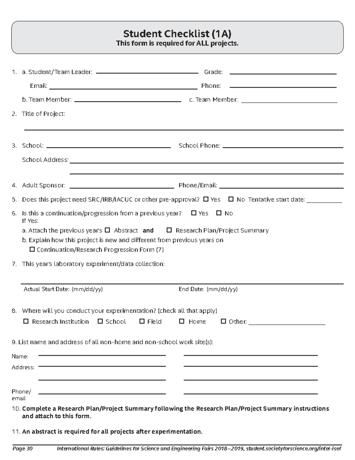1A Student Checklist Research Plan Instructions - Page 30 International ...