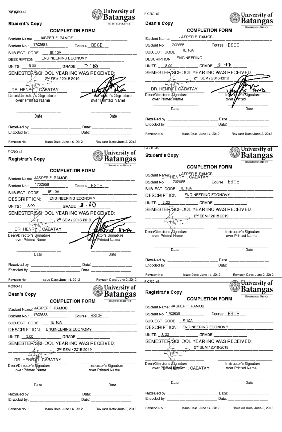 RM Completion FORM 1 - aysdg auydga sydga sydga suydga usydg auysdg ...