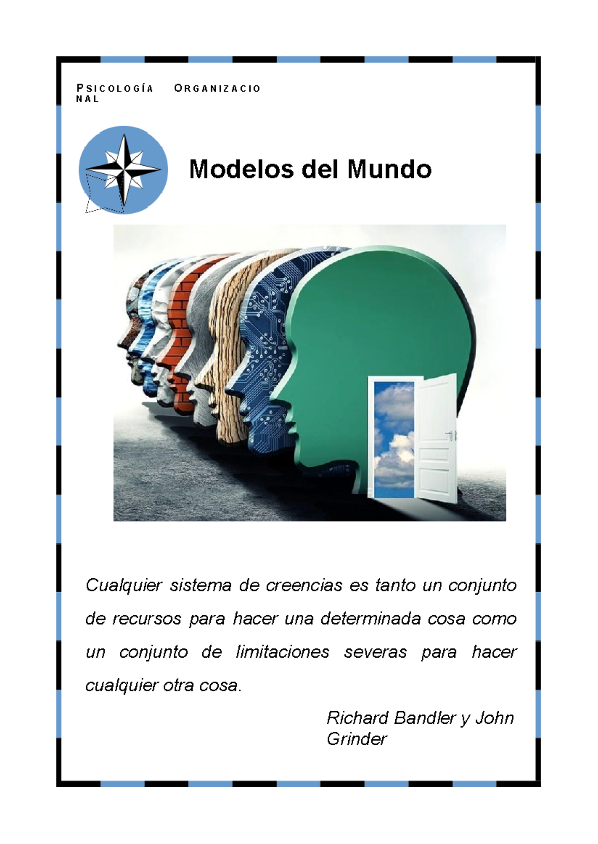 Modelos del mundo - Material unidad 1 - P S I C O L O G Í A O R G A N I ...