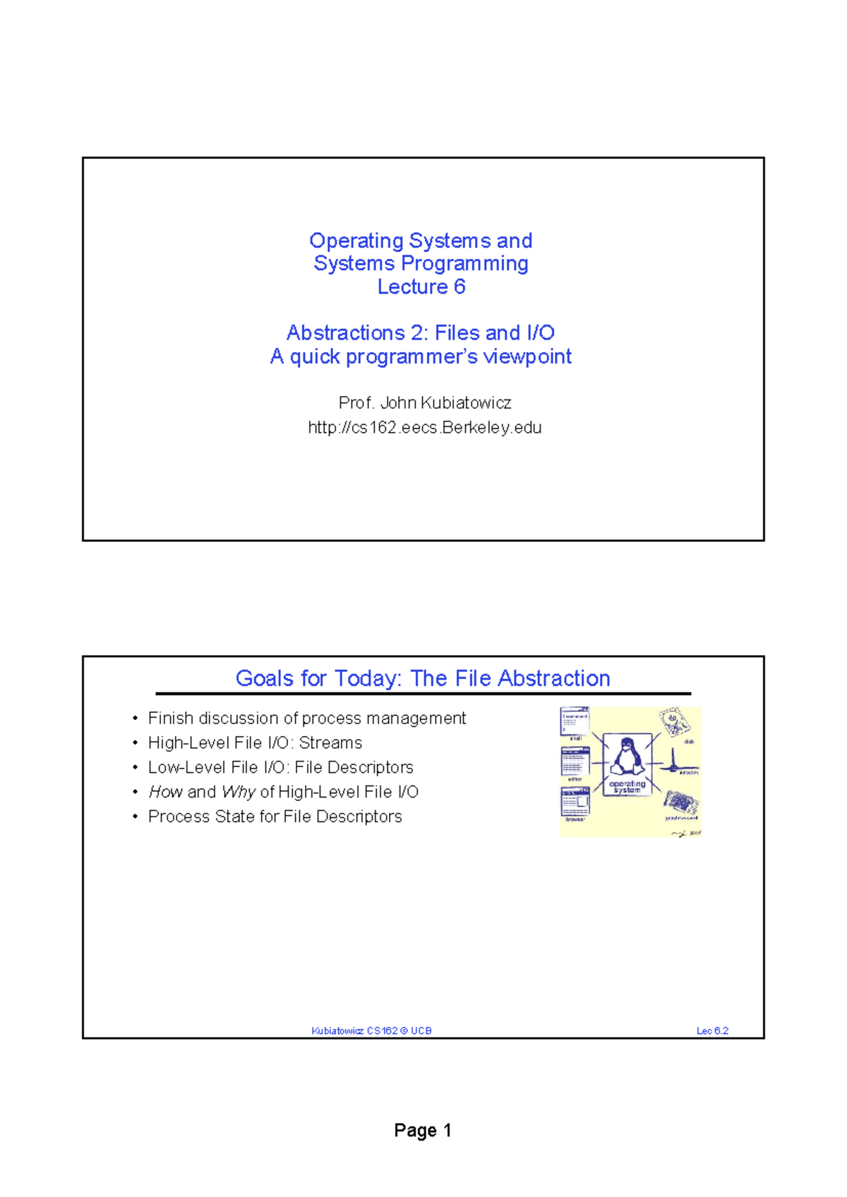 Cmpe382 lec6-10 230608 225001 - Operating Systems and Systems Programming Lecture 6 Abstractions ...