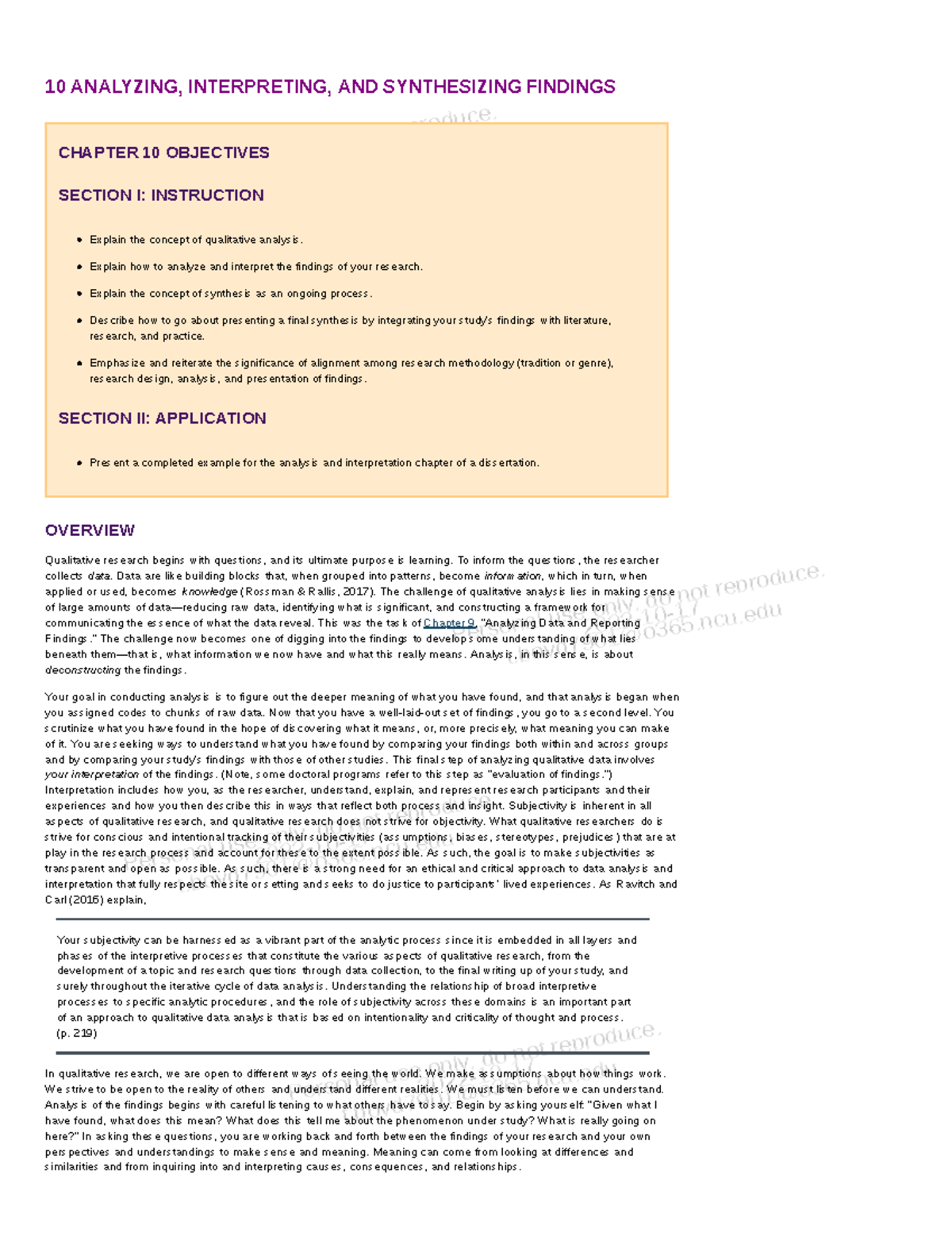 10 Analyzing Interpreting AND Synthesizing Findings - 10 ANALYZING ...