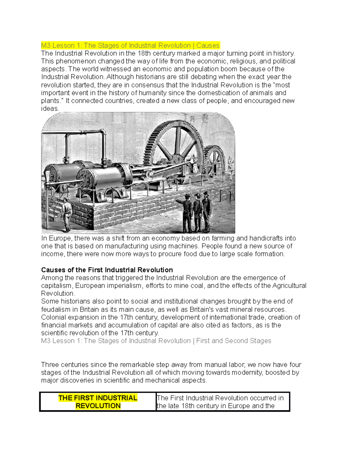M3 - M3 lecture Globalization by FJR - M3 Lesson 1: The Stages of ...
