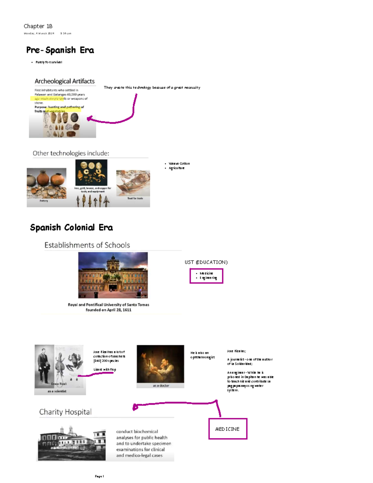 Chapter 1b - STS - Pre-Spanish Era Purely for survival They create this ...